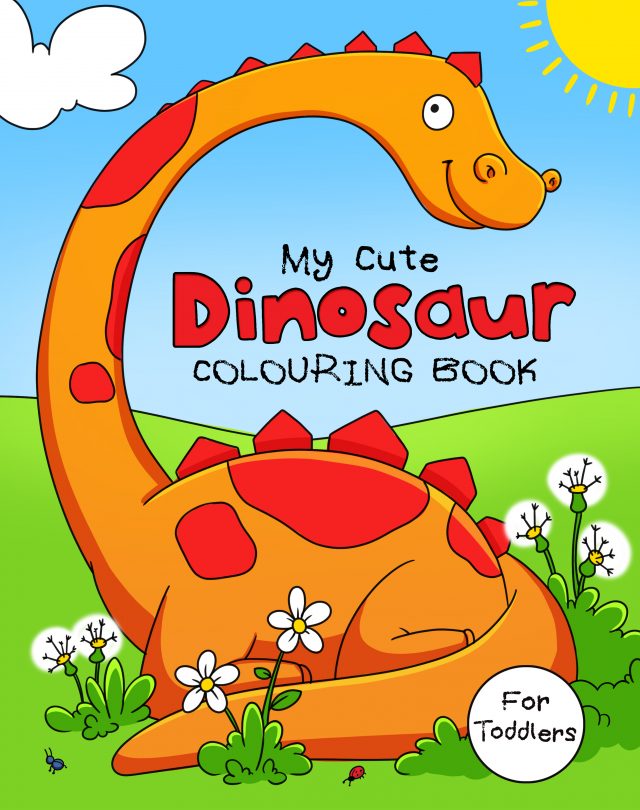 My Cute Dinosaur Colouring Book for Toddlers, Kids & Children...